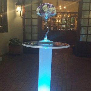 CRYSTAL HIGH TABLES | LED Decor - Engineered Ambiance